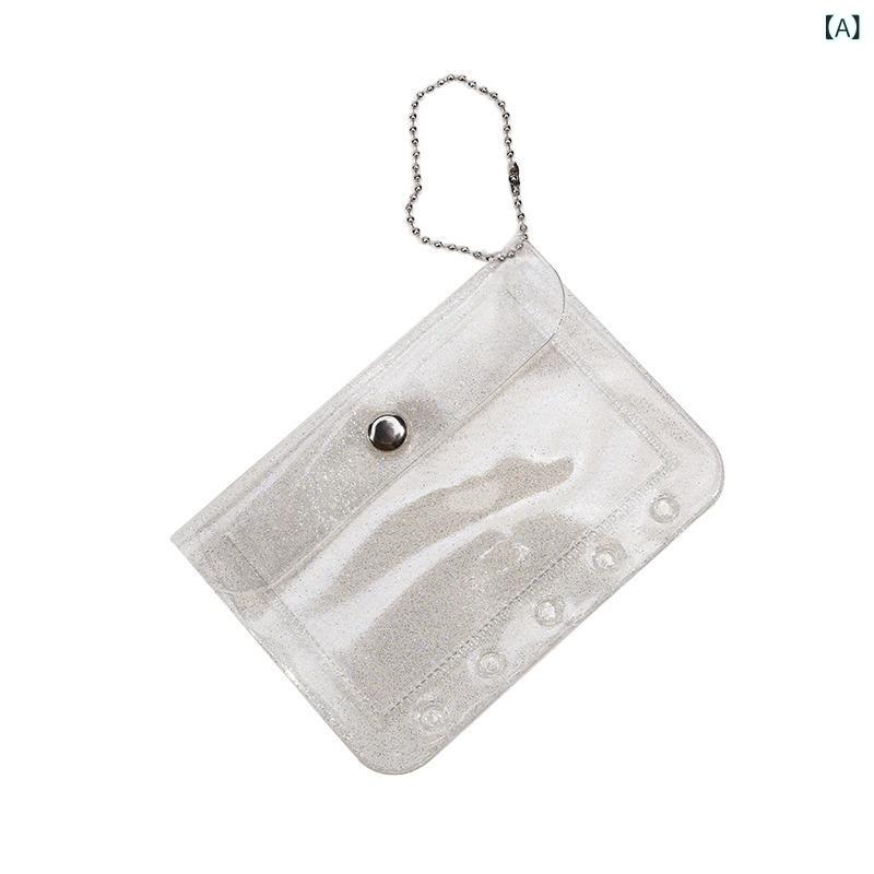 ・主な素材: PVC・柄: 無地・性別: ユニセックス・スタイル: スイートカジュアル・カラー展開: 透明グリッター、透明無地、ミルクホワイトグリッター・適用シーン: 家庭用収納・裏地素材: PVC・機能: 超軽量