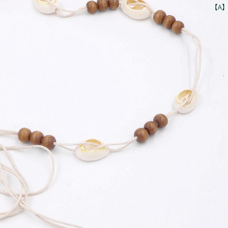 ・カテゴリ: ウエストチェーン・対象性別: 女性・対象年齢: 大人・素材: ワックスコード・デザイン要素: 編み込み・スタイル: エスニック・ウエストチェーン仕様: シングル・幅: 2.5cm・バックルデザイン: リボン・シーズン: オール...