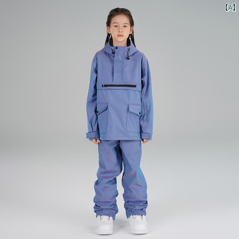 ・カテゴリ: スキーウェア・機能: 透湿性、防水、保温性、耐摩耗性、防風・性別: ユニセックス・防水性能: 10000mm・用途: スノーアクティビティ・カラー展開: ポーラーブルー、ローランパープル・サイズ展開: 110、120、130、...