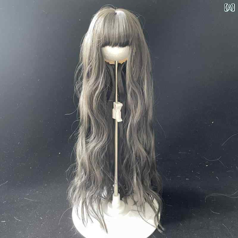 ・カテゴリ: BJD人形用ウィッグ・スタイル: 韓国風・ウィッグの長さ: ロングヘア・ヘアスタイル: ロングウェーブ（ぱっつん前髪）・アイロン・染髪: 不可・髪質素材: 高温耐熱ファイバー・対応肌色: すべての肌色・対応顔型: すべての顔型...