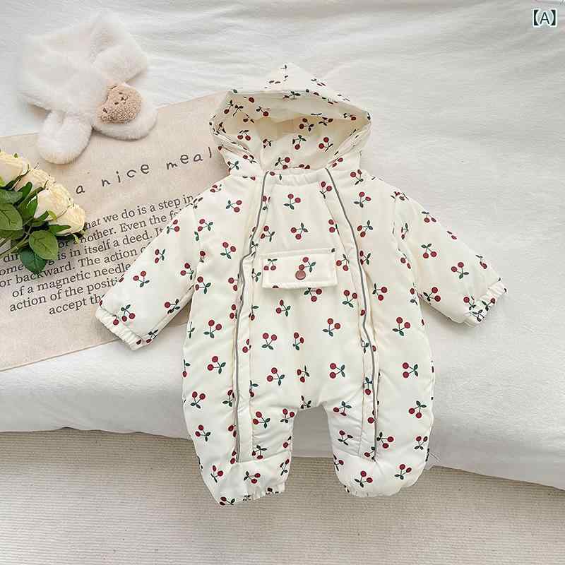 ・カテゴリ: ロンパース・スタイル: 韓国風・主な素材: ポリエステル100%・厚さ: 厚手・袖丈: 長袖・デザイン: フード付き・留め具: シングルボタン・性別: 男女兼用・対象年齢: 1〜3歳・安全基準: Aクラス・カラー展開: ホワイ...