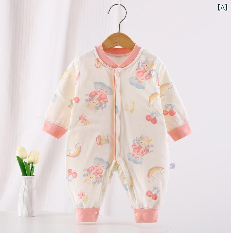 ・カテゴリ: ロンパース・スタイル: キャラクター・主な素材: 綿100%・袖丈: 長袖・厚さ: 厚手・留め具: シングルボタン・性別: ユニセックス・対象年齢: 新生児（0〜1歳、身長80cm以下）・カラー・柄展開: ピンクチェリーうさぎ...