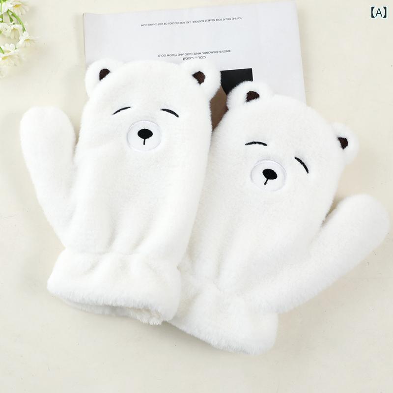 2個セット・カテゴリ: 保温手袋・種類: ミトン・主な素材: ポリエステル・機能: 保温・柄: 動物・デザイン: オリジナルデザイン・カラー展開: ホワイト、グレー、ピンク、カーキ、ベージュ・サイズ展開: フリーサイズ