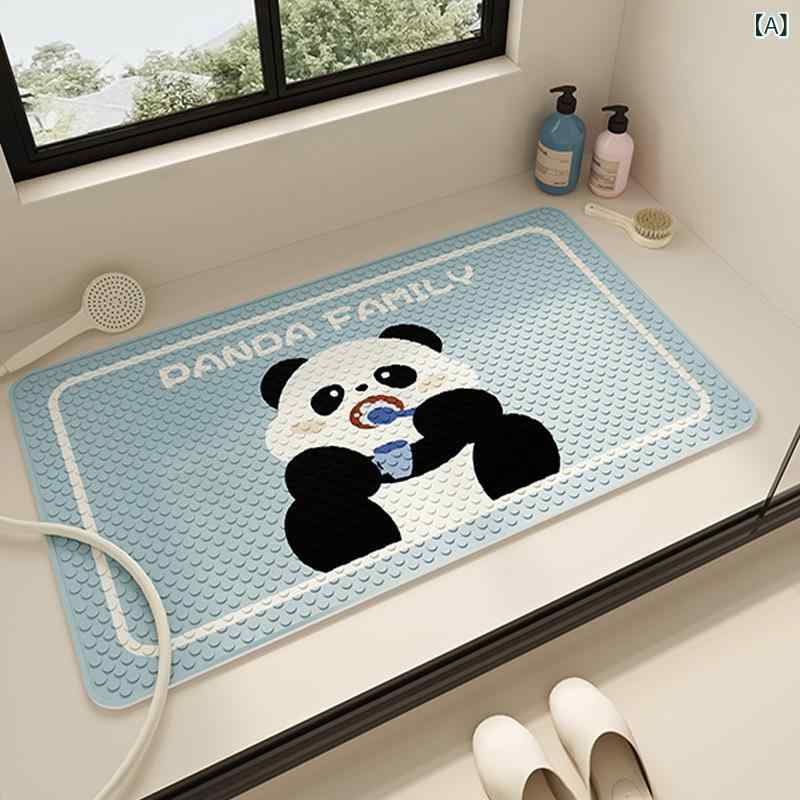 ・主な素材: TPE・加工: プリント・形状: スクエア・柄: 可愛い動物・お手入れ: 手洗い可能・カラー展開: フラワーパンダA、フラワーパンダB、フラワーパンダC、フラワーパンダD、フラワーパンダE・サイズ展開: 40x70cm、50x...