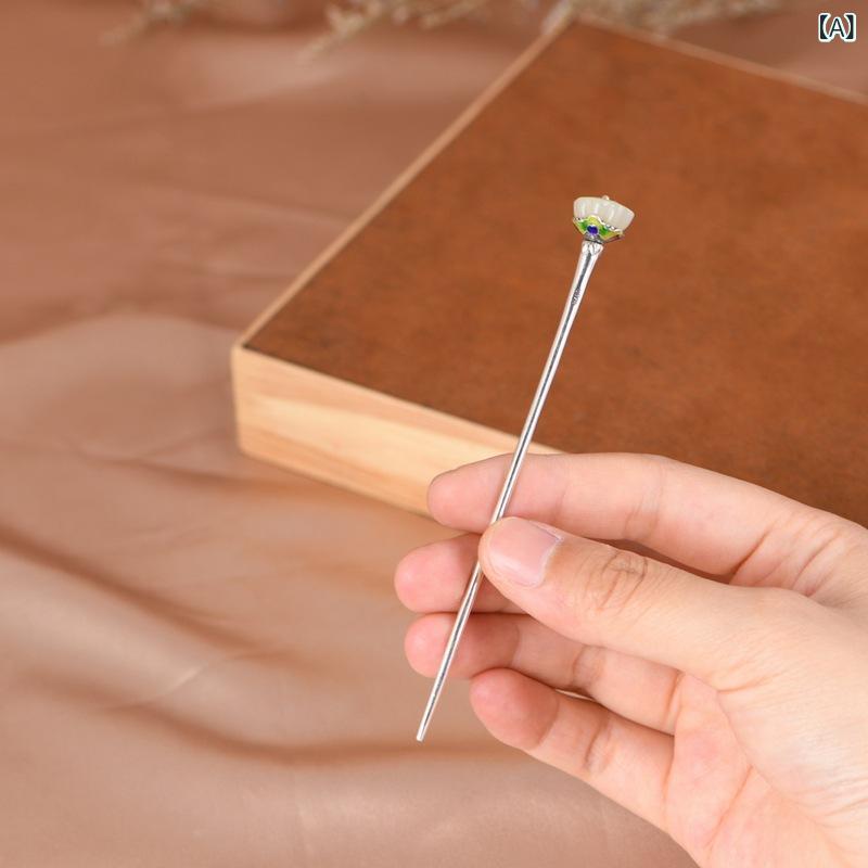 ・素材: 銀・スタイル: ファッションOL・モチーフ: 花・加工: 玉象嵌・ギフトシーン: 旅行記念・純度: 925シルバー・デザイン要素: ファッション・カテゴリ: 髪飾り