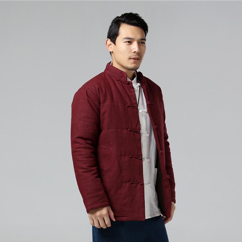 ・カテゴリ: 中綿ジャケット・スタイル: カジュアル・主な素材: 綿100%・裏地素材: リネン100%・中綿: ポリエステル・シルエット: ルーズフィット・前立て: シングルボタン・性別: メンズ・対象: 青年層・カラー展開: ブラック、...