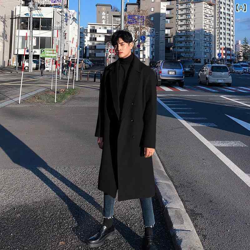 ・カテゴリ: コート・スタイル: 韓国風・フィット: スタンダードフィット・主な素材: ポリエステル100%・裏地素材: ポリエステル100%・ネックライン: 襟付き・前立て: ダブルボタン・着丈: 標準・厚さ: 厚手・柄: 無地・加工: ...