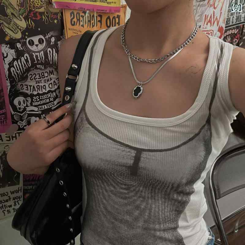 ・カテゴリ: ネックレス・主な素材: チタン鋼、合金・加工: 電気メッキ・形状: 幾何学型・チェーンタイプ: スネークチェーン・ペンダント素材: 合金・周囲: 41cm～50cm・カラー: ブラック・流行要素: 楕円・スタイル: クール系・...