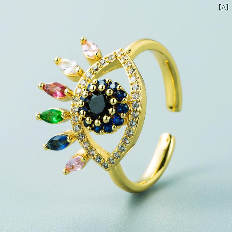 ・カテゴリ: 指輪・素材: 銅・形状: 幾何学型・加工: ジルコニア・スタイル: 男女兼用・カラー: カラージルコニア・サイズ: 開口部調節可能・適用シーン: 誕生日、カップル