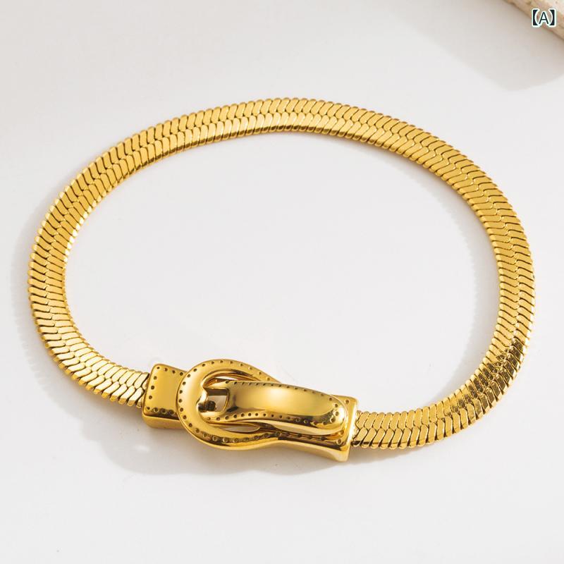 ・素材: チタン鋼・加工方法: 電鍍・対象: 女性用・デザイン: 幾何学・用途: 旅行記念・カラー展開: スネークチェーン、レギュラーチェーン・スタイル: インスタグラム風、オフィスカジュアル・カテゴリ: アクセサリー・流行要素: ライン、幾何学