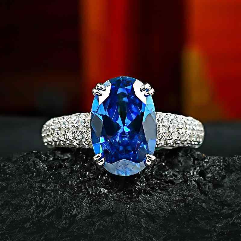 ・カテゴリ: アクセサリー・スタイル: エレガント・主な素材: 銅・デザイン: 花・加工方法: 電鍍・カラー: ブルースピネル・特徴: 蛍光灯変色・サイズ: 開口部調整可能