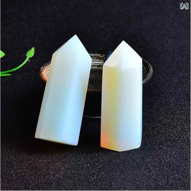 ・カテゴリ: 蛋白石水晶柱・主な素材: 蛋白石、水晶・スタイル: モダン、シンプル・サイズ展開: 5-6cm、6-7cm、7-8cm、8-9cm、9-10cm