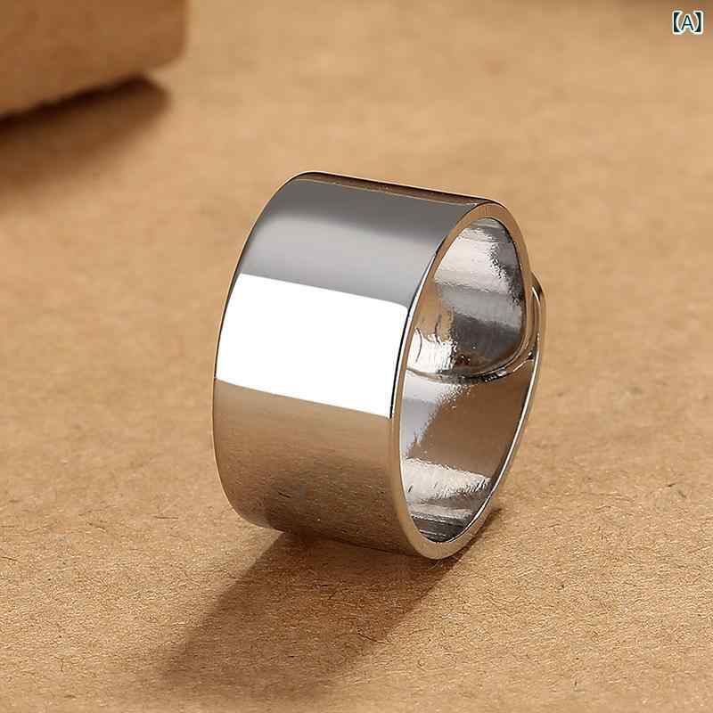 ・カテゴリ: 指輪・主な素材: 銅・スタイル: シンプル、ファッション通勤・デザイン: 幾何学模様、円形・加工: アンティーク調・対象: カップル・展開: 光沢仕上げ（男性向け）、光沢仕上げ（女性向け）・サイズ: フリーサイズ