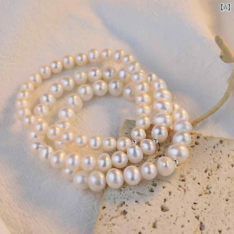 ・カテゴリ: ブレスレット・パール種別: 淡水パール・パール形状: ニアラウンド・素材: 18Kゴールド・スタイル: インスタ風・対象: レディース・カラー展開: ホワイト・サイズ展開: 6-7mm, 7-8mm, 8-9mm