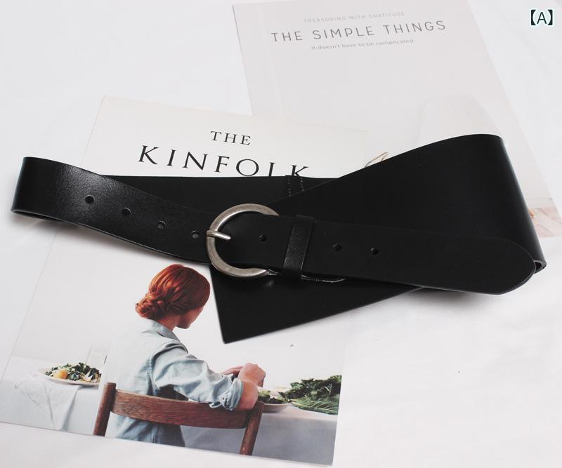 ・カテゴリ: ベルト・性別: レディース・対象年齢: 大人・素材: 二層牛革・カラー展開: ブラック、オレンジレッド、ダークブラウン、ワインレッド、グレー