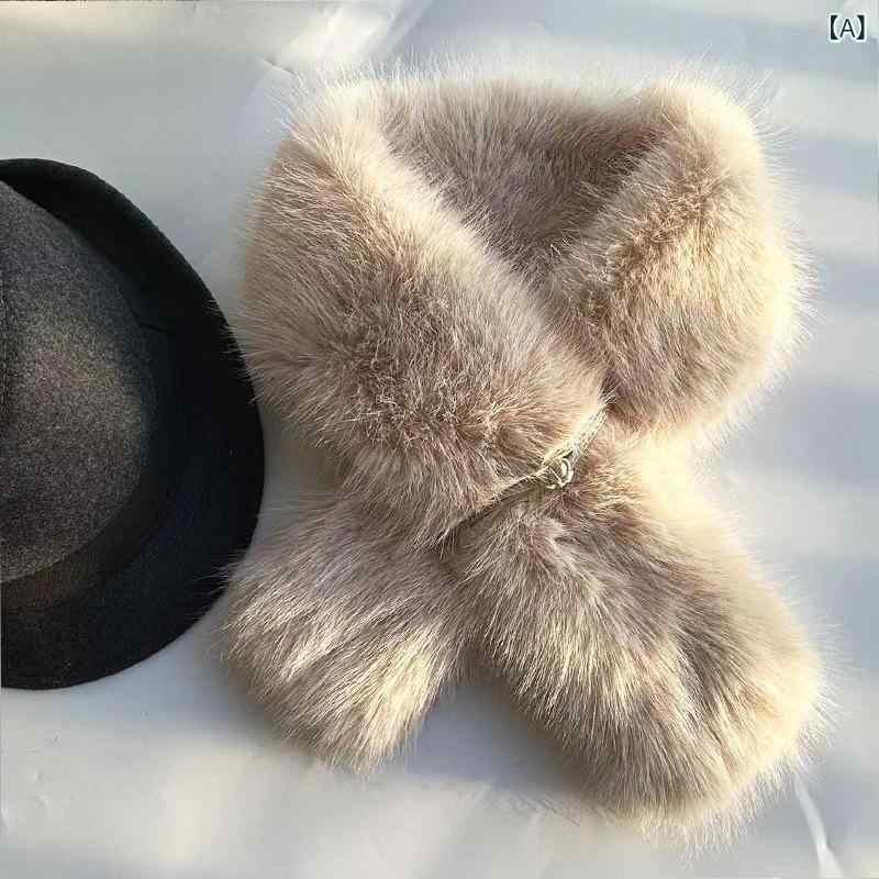 ・カテゴリ: マフラー・主な素材: ポリエステル100% (フェイクミンクファー)・スタイル: レトロ、エスニック、中国風・編み方: 経編み・カラー展開: アプリコット、ホワイト、ピンク、ブラック、キャメル、グレー