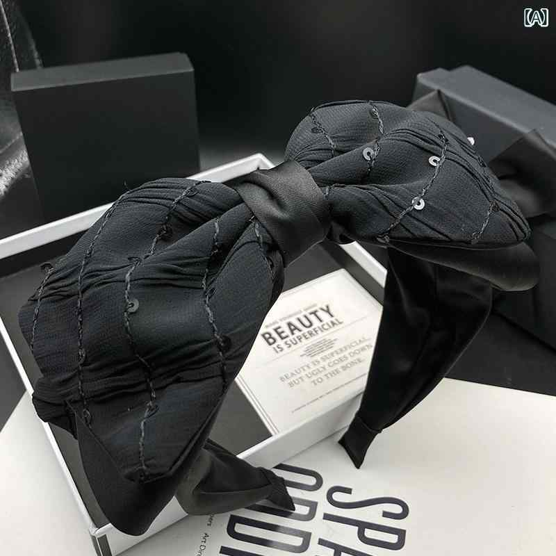 ・カテゴリ: ヘッドアクセサリー・主な素材: 布製・加工: ハンドメイド・カラー展開: ブラック・スタイル: ライトラグジュアリー・スタイル分類: ファッション通勤・対象: レディース