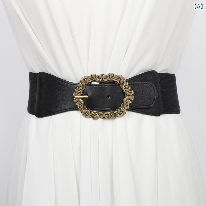 ・カテゴリ: ウエストベルト・性別: レディース・対象年齢: 大人・素材: 合成皮革・柄: 無地・カラー展開: ブラック、カーキ・スタイル: カジュアル・ベルト仕様: シングルラップ