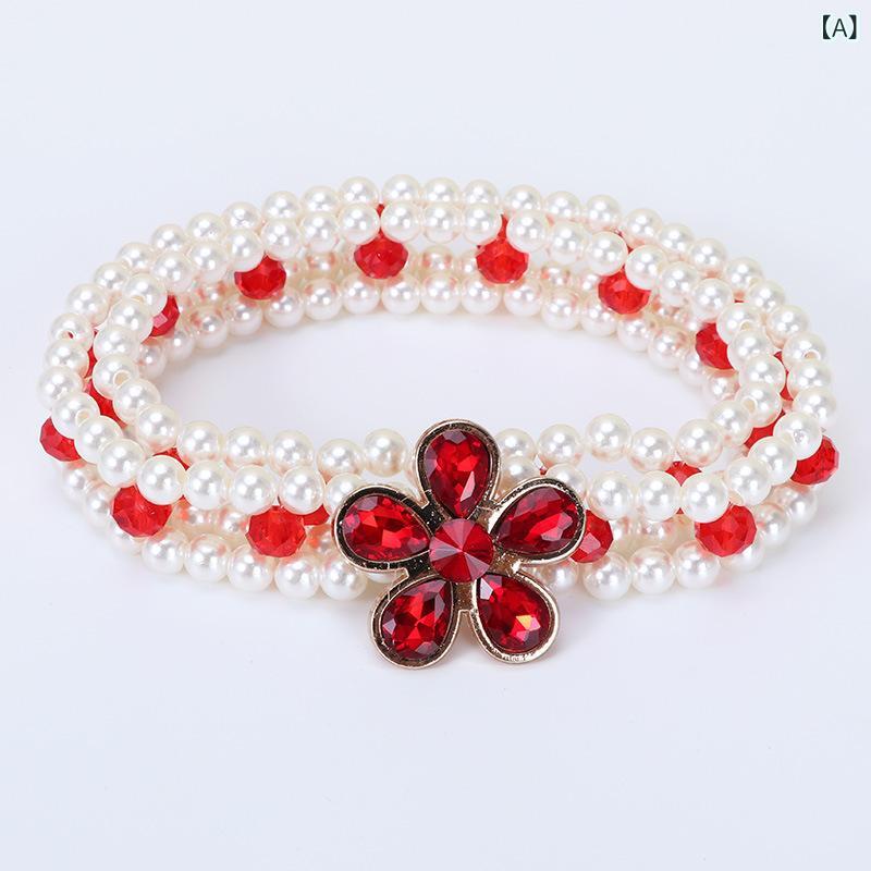 ・カテゴリ: ベルト・性別: レディース・対象年齢: 大人・素材: フェイクパール・バックル素材: 合金・バックル形状: 花・留め具: フック式・カラー展開: レッド、ブルー、ブラック、シャンパン・幅: 2～4cm・スタイル: カジュアル・...