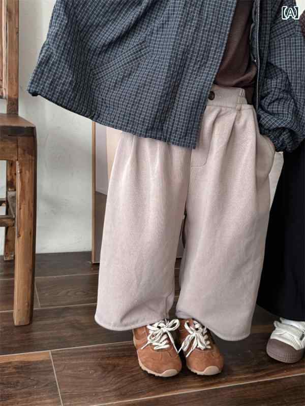 ・カテゴリ: キッズパンツ・スタイル: シンプル・主な素材: 綿50%・丈: ロング・柄: 無地・デザイン: トレンディ・生地加工: 柔らか加工・ウエスト: ハイウエスト・開閉: ボタン・性別: ユニセックス・対象年齢: 3〜8歳・カラー展...