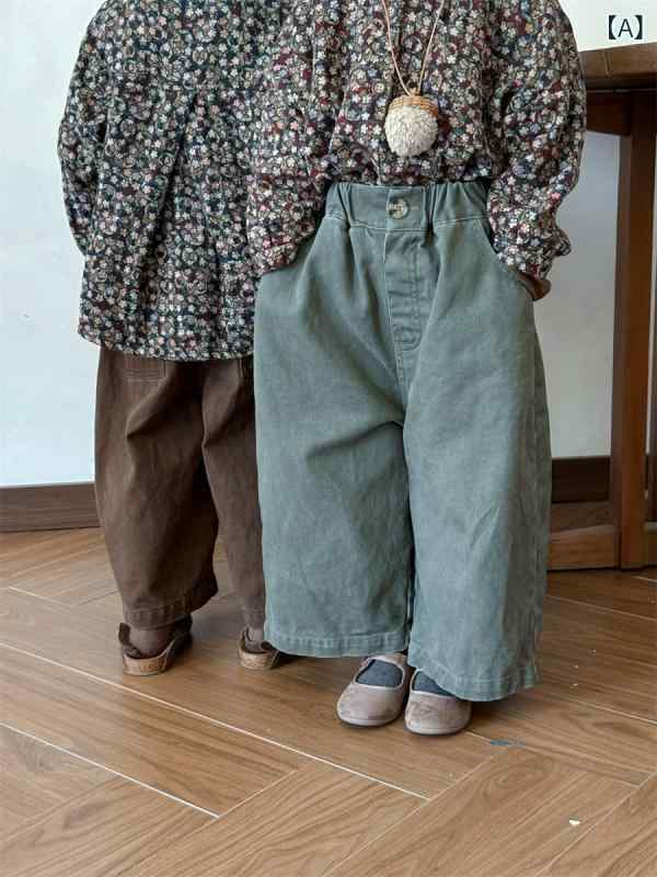 ・カテゴリ: キッズパンツ・スタイル: シンプル・主な素材: 綿90%・パンツ丈: ロング・対象: ユニセックス・対象年齢: 3～8歳・加工: 柔らかな肌触り・柄: 無地・デザイン要素: トレンド・ウエスト: ハイウエスト・ウエストバンド:...