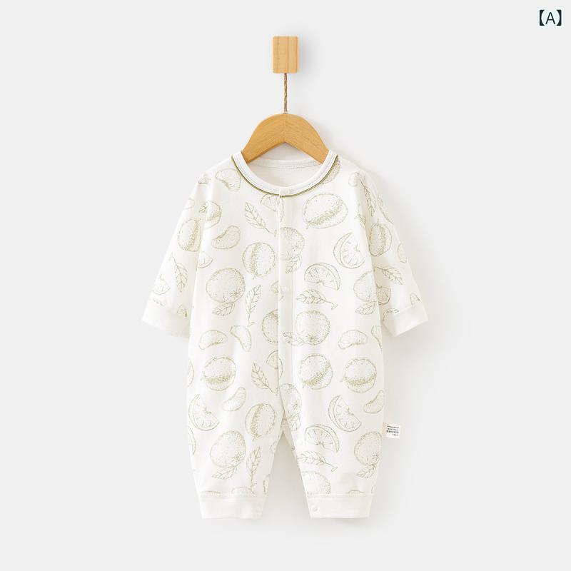 ・カテゴリ: ロンパース・スタイル: カジュアル・主な素材: 綿100%・袖丈: 長袖・開閉タイプ: 斜め前立てシングルボタン・厚さ: 普通・対象シーズン: 春、秋、冬・対象年齢: 1〜3歳向け・性別: ユニセックス・カラー展開: ホワイト...