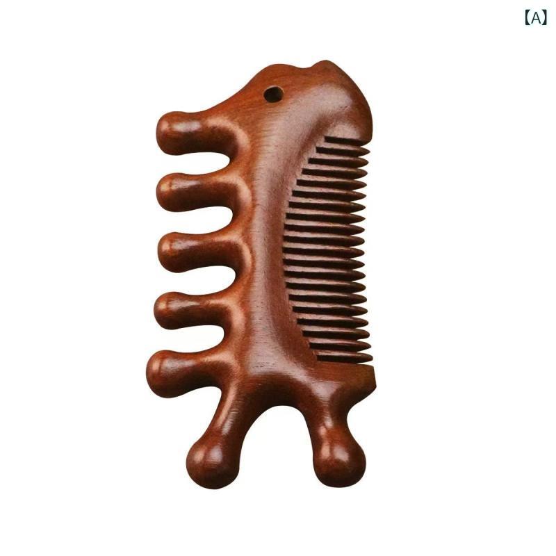 ・カテゴリ: 木櫛、マッサージコーム、ヘアコーム・素材: 檀木・カラー: ライトブラウン・サイズ: 10-15cm・対象: 一般
