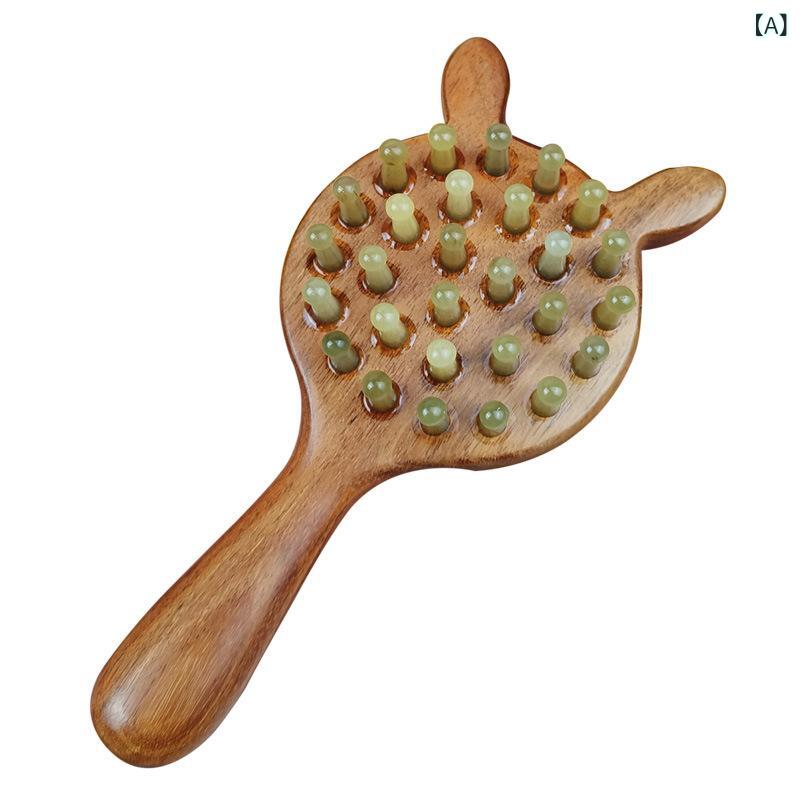 ・カテゴリ: 木櫛、ヘアブラシ、クッションブラシ、頭皮ブラシ・主な素材: 檀木・サイズ: 約15〜20cm