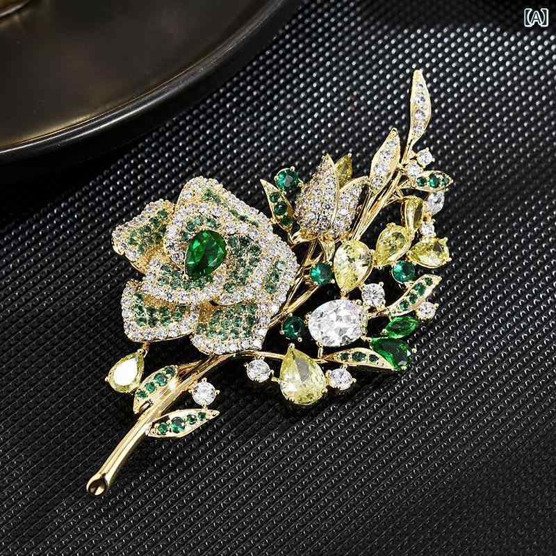 ・カテゴリ: ブローチ・対象: 女性・スタイル: レディース・スタイルカテゴリ: ファッション通勤・主要素材: ジルコン・加工: 電鍍・デザイン要素: カメリア・デザインカテゴリ: 植物花柄・特徴: 汎用性の高さ・用途: 装飾・カラー展開:...