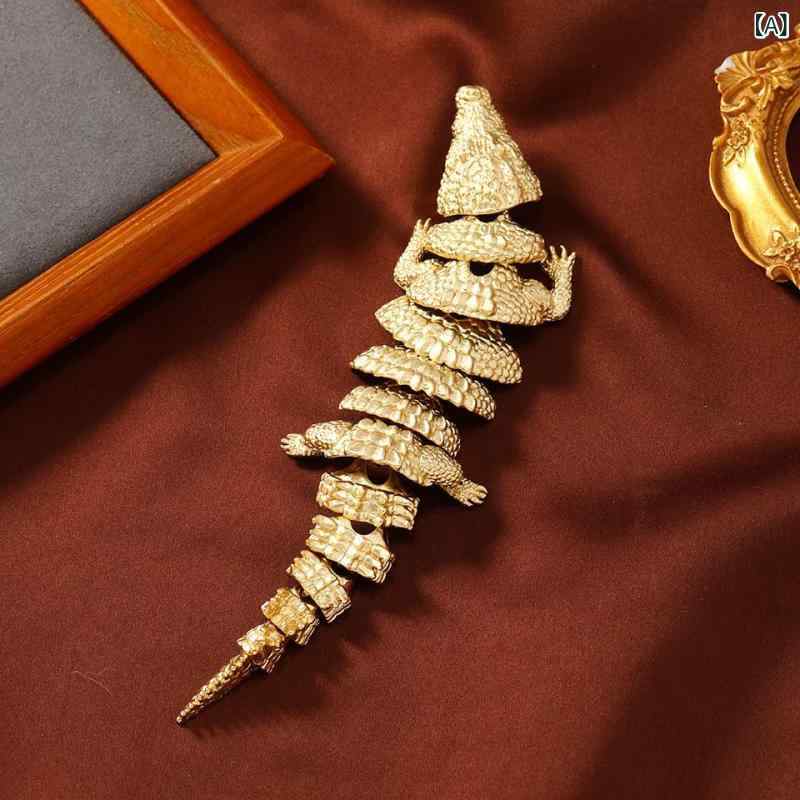 ・カテゴリ: ブローチ・スタイル: アンティークレトロ・素材: 亜鉛合金・加工: 電気メッキ・柄: クロコダイル・モチーフ: 動物・カラー展開: マットゴールド、マットシルバー・機能: 装飾、多機能、2WAY、はだけ防止、固定・対象: ユニ...