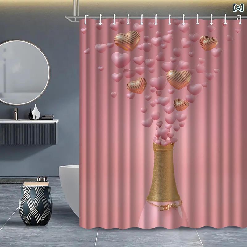 ・カテゴリ: 防水シャワーカーテン・素材: ポリエステル・スタイル: モダンシンプル・特徴: 穴あけ不要・サイズ展開: 90cm x 180cm、120cm x 180cm、150cm x 180cm、180cm x 180cm、180cm...