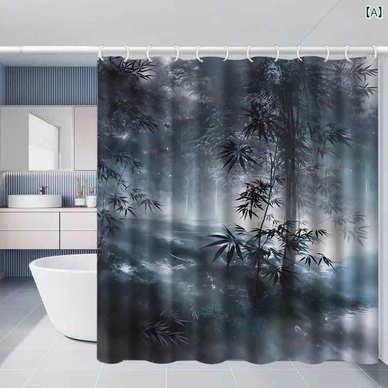 ・カテゴリ: シャワーカーテン・スタイル: シンプルモダン・主な素材: ポリエステル・特徴: 防水、穴あけ不要・サイズ展開: 幅90cm 高さ180cm、幅120cm 高さ180cm、幅150cm 高さ180cm、幅180cm 高さ180c...