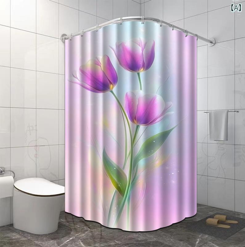 ・主な素材: ポリエステル・スタイル: モダンシンプル・カテゴリ: 防水シャワーカーテン・取り付け方法: 穴あけ不要・サイズ展開: 90x180cm、120x180cm、150x180cm、180x180cm、180x200cm