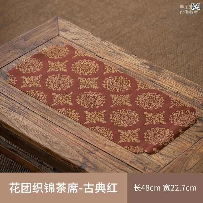 ・カテゴリ: 茶道アクセサリー・主な素材: 布・重さ: 約100g・スタイル: 新中式・カラー展開: 古典レッド、古典ブルー、懐旧ブラウン