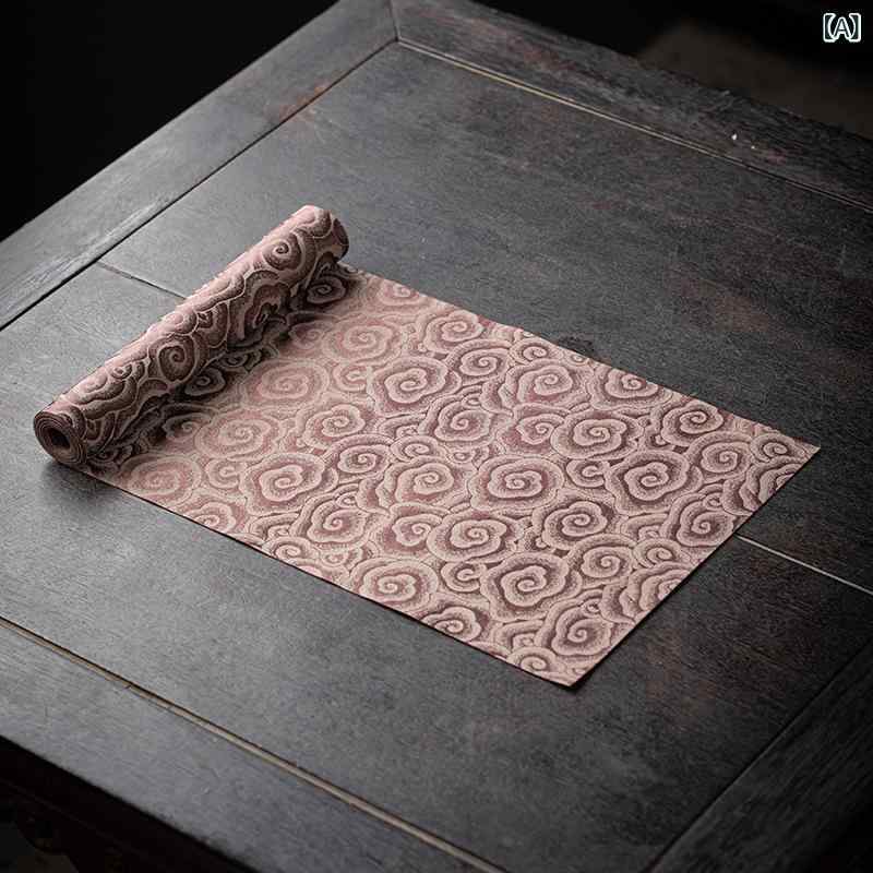 2個セット・カテゴリ: 茶席・スタイル: 中式・主な素材: 布・柄: 祥雲・カラー展開: カフェ、グリーン、ピンク、スカイブルー、アプリコット、ダークブルー・サイズ展開: 幅28×長さ120cm、幅28×長さ150cm、幅28×長さ180c...