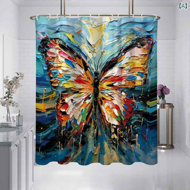 ・主要素材: 90gsm防水布・スタイル: モダンシンプル・柄: 花柄・サイズ: 180x180cm