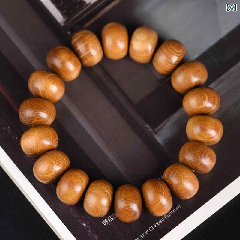 ・カラー展開: 黄金檀1.6cm珠、金糸檀1.6cm珠、アフリカ黄花梨1.6cm珠、紫光檀1.8cm珠、紫光檀1.3cm珠、菩薩棋沈香木1.6cm珠・素材: 檀木・スタイル: モダンシンプル・製法: 手作業、研磨