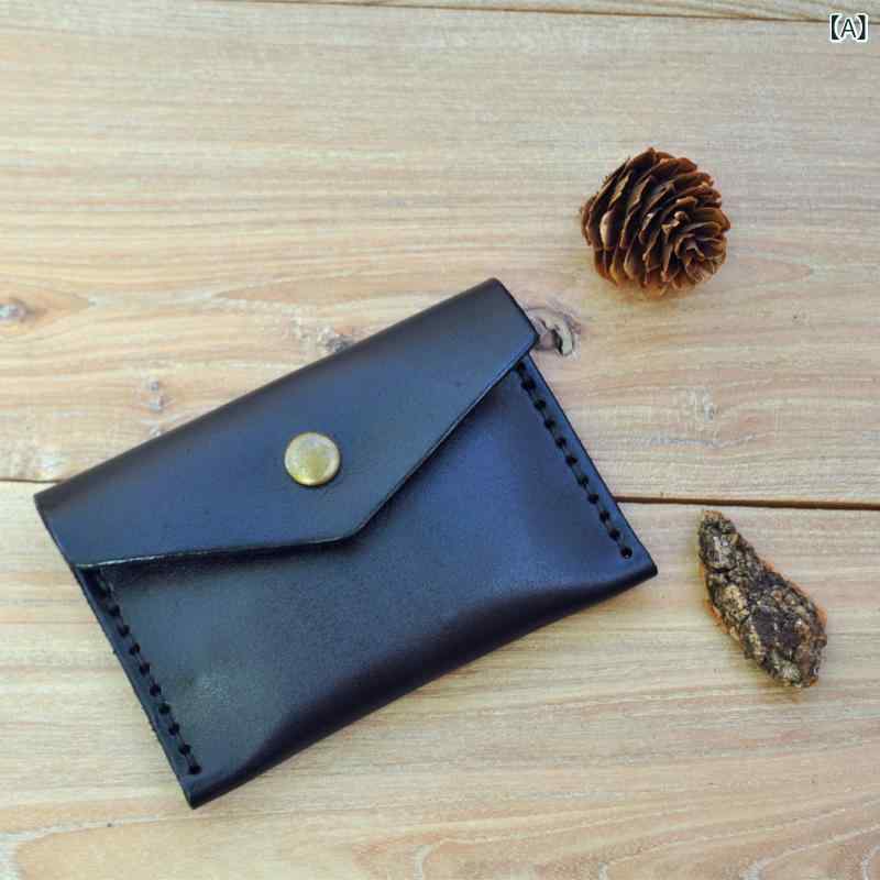 ・カテゴリ: 小銭入れ・スタイル: 和風・デザイン: レトロ・柄: 無地・性別: ユニセックス・構造: 1つ折り・カラー展開: ブラック、コーヒー、キャメル