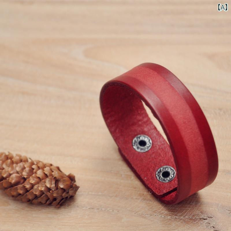 ・カテゴリ: アクセサリー・素材: レザー・スタイル: ユニセックス・形状: 幾何学型・カラー展開: レッド、グリーン、ブルー、ブラック、コーヒー、キャメル