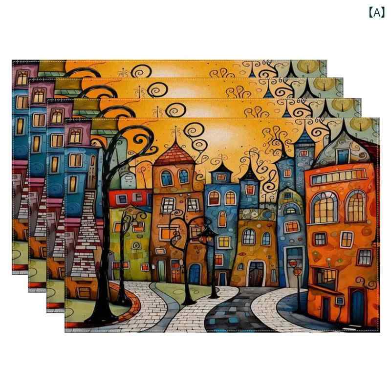 4個セット・主な素材: ポリエステル100%・スタイル: アメリカン・サイズ: 30x45cm・適用場所: リビング、書斎、ダイニング