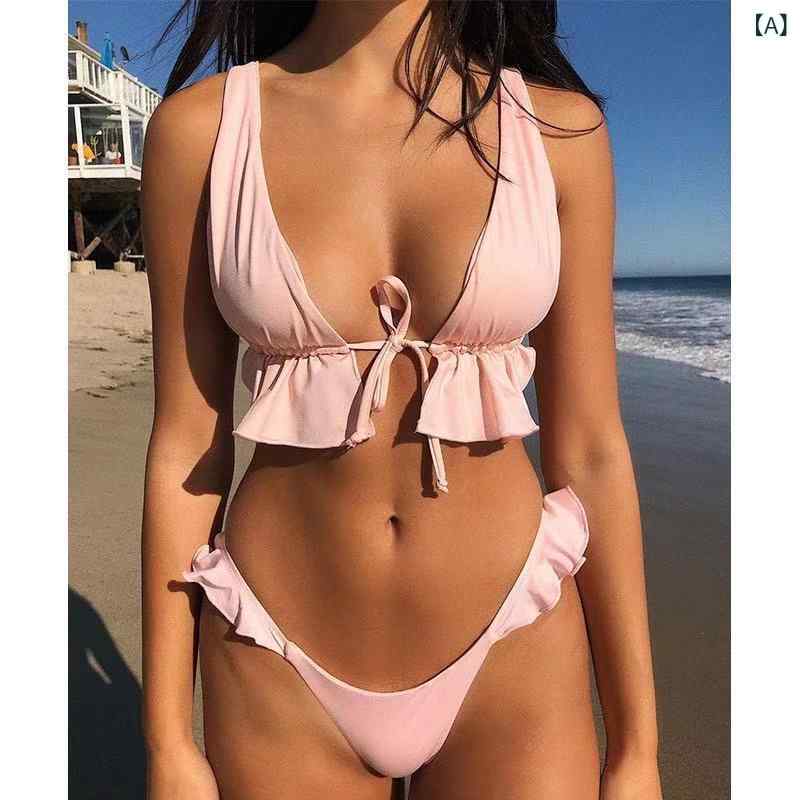 ・対象: 女性・スタイル: 欧米風・仕様: 胸パッドあり、ワイヤーなし・素材: ポリエステル・素材比率: 82%・裏地素材: ナイロン、ポリウレタン・裏地比率: 82%・重量: 約135g・用途: 水泳、ウォータースポーツ・カラー展開: ピ...