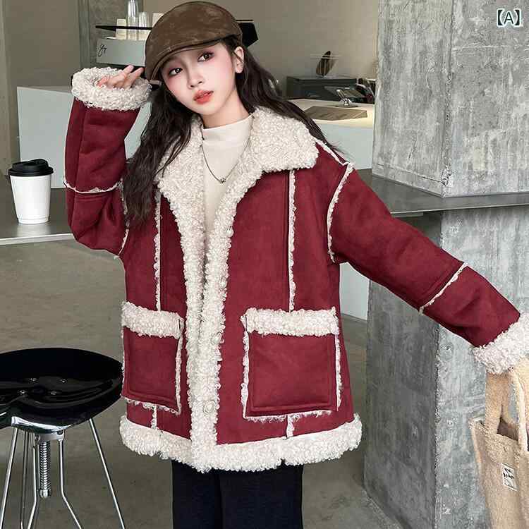 ・性別: 女性・対象年齢: 8歳以上、身長140cm以上・ネックライン: 襟付き・シーズン: 冬・スタイル: 韓国風・柄: 無地・厚さ: 厚手・デザイン要素: カーディガン・袖丈: 長袖・写真: モデル着用・生地名: 化繊混紡・留め具: シ...