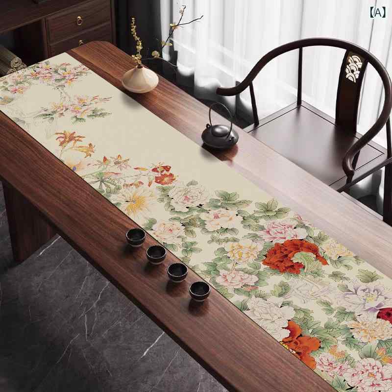 ・カテゴリ: テーブルランナー・素材: ポリエステル100%・スタイル: 新中国風・柄: 百花図, 朝日紅荷, 蓮花図1, 蓮花図2, 花卉蝶図, 嘉藕図, 蘭亭序詩, 墨蘭図, 千里江山図1, 千里江山図2, 千里江山図3, 清明上河図1...