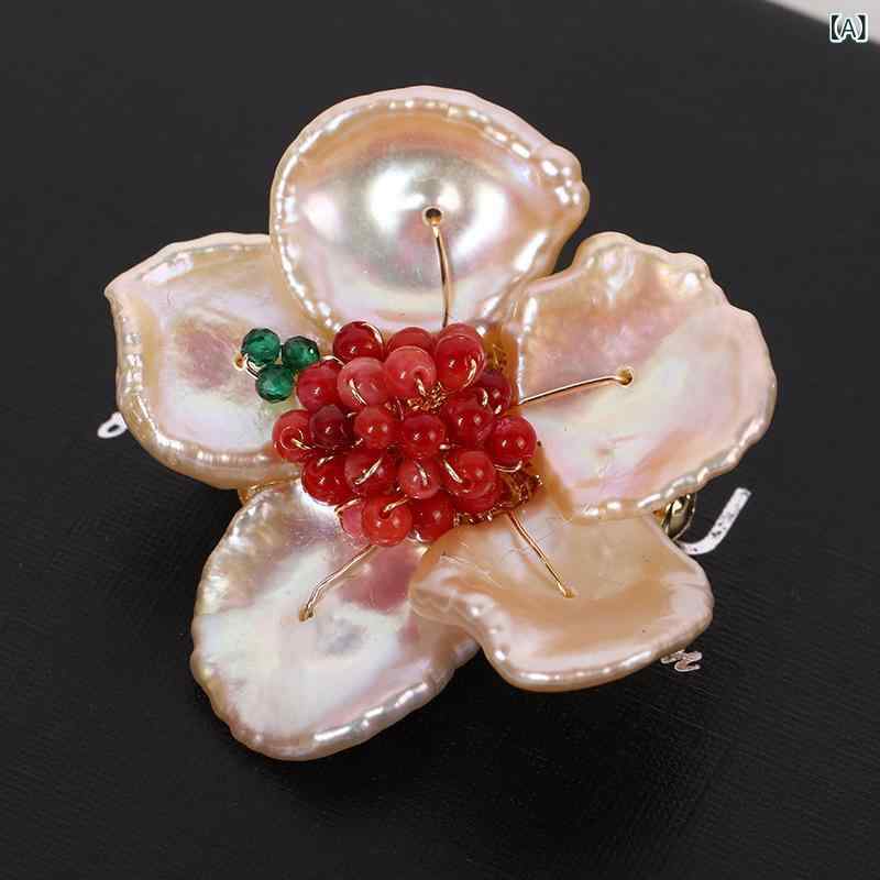 2個セットスタイル: 女性用モチーフ: 花色: 01,02,03要素: 縁起の良い模様機能: 装飾スタイル: スタイル分類: 種類: ブローチ要素分類: エスニック/和風