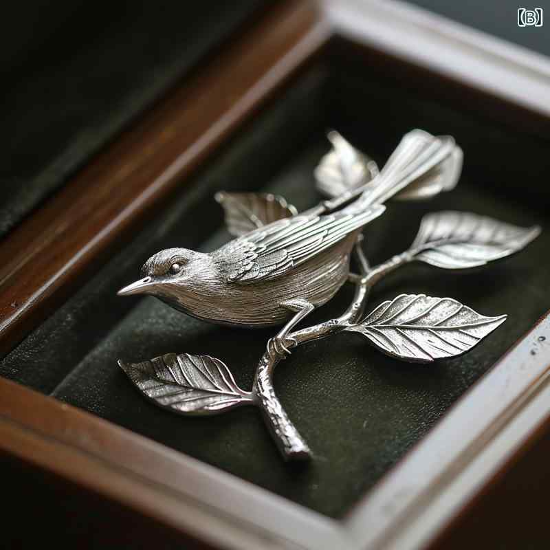 10個セット・種類: ブローチ・スタイル: 文藝レトロ・対象: 女性・素材: 銅・加工: メッキ加工・モチーフ: 知更鳥（動物）・用途: 記念、装飾、ギフト