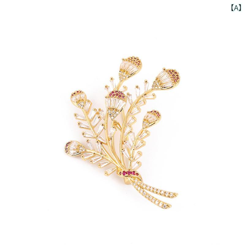 ・主な素材: 銅・対象: 女性・デザインモチーフ: 花、葉・加工方法: 電気メッキ・カラー: ゴールド・流行要素: 麦の穂・機能: 記念、装飾、多機能、贈答、固定・スタイル: オフィスカジュアル・スタイル分類: ファッション通勤・カテゴリ:...