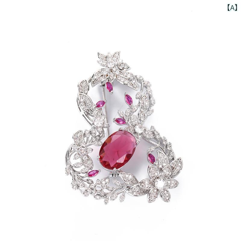 ・カテゴリ: ブローチ・スタイル: ファッションOL・スタイル分類: ファッション通勤・主要素材: 銅・デザイン: 瓢箪・形状: 幾何学・人気要素分類: 植物、花・カラー: シルバー・加工: 電鍍・機能: 装飾、多機能、結婚式用、贈答品、固...