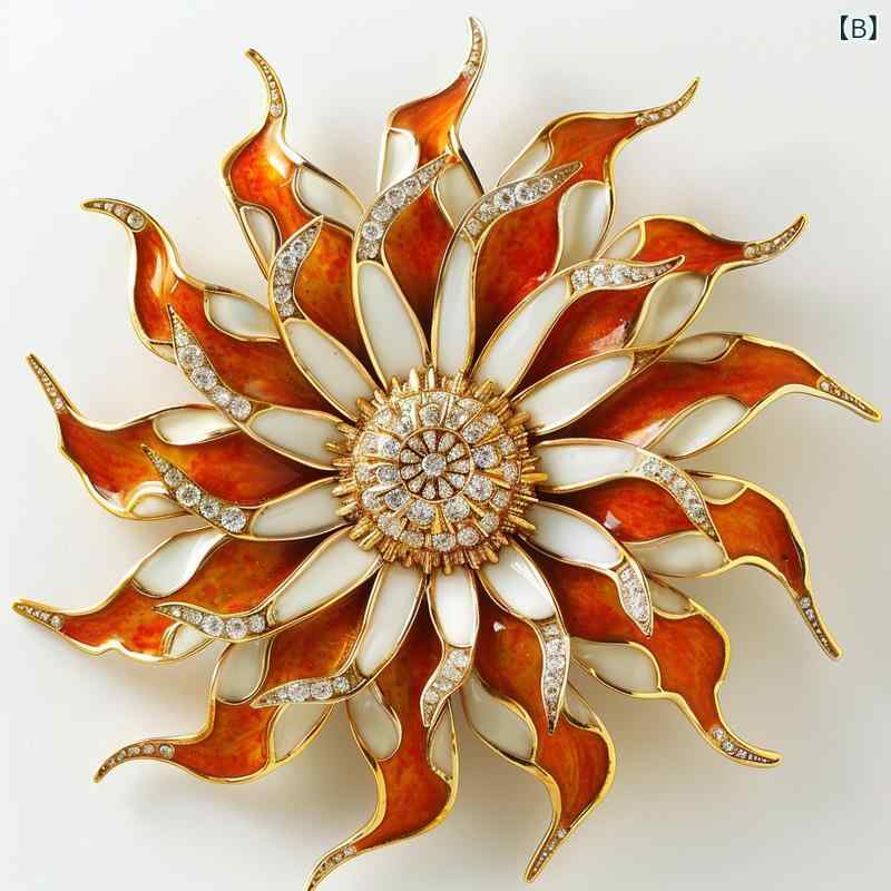 10個セット・カテゴリ: ブローチ・スタイル: オリジナルデザイン・素材: 銅・加工方法: メッキ・柄: 植物モチーフ・対象: 女性・用途: 記念、装飾、贈答