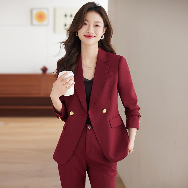 2個セット・スタイル: エレガント・主な素材: ポリエステル、ビスコース・袖丈: 長袖・袖タイプ: レギュラー・パンツ丈: ロング・カラー展開: ワインレッド、ライトブルー、ブラック・サイズ展開: S、M、L、XL、XXL、XXXL、XXXXL