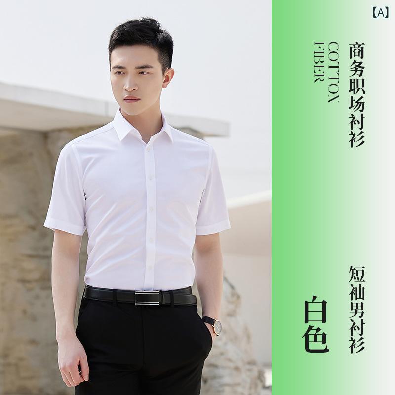 ・カテゴリ: シャツ・スタイル: ビジネス、通勤・主な素材: 綿100%・機能: 通気性、耐摩耗性、吸湿速乾性・生地の番手: 50番手・デザイン: 開襟・フィット: レギュラーフィット・ネックライン: レギュラーカラー・袖丈: 半袖・柄: ...